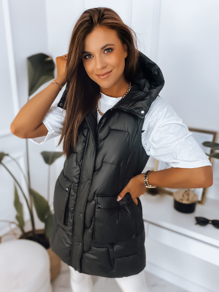 Damen Weste WENDY Schwarz Dstreet TY2826 - sklep online Dstreet.pl